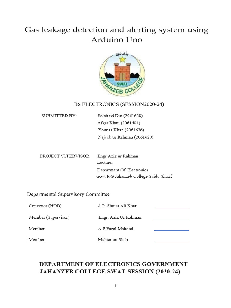 Arduino Gas Leak Detection System | PDF | Arduino | Usability