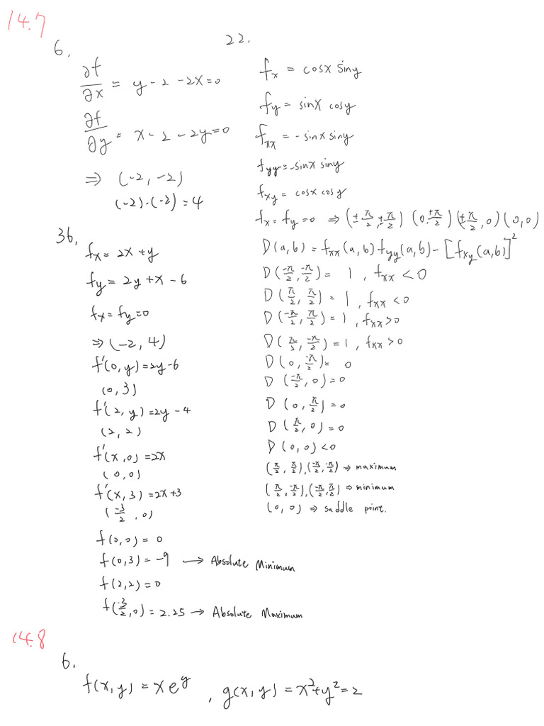 Calculus Hw3 | PDF