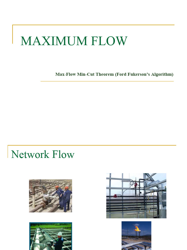 Max Flow Network | Download Free PDF | Algorithms And Data Structures | Mathematical Optimization