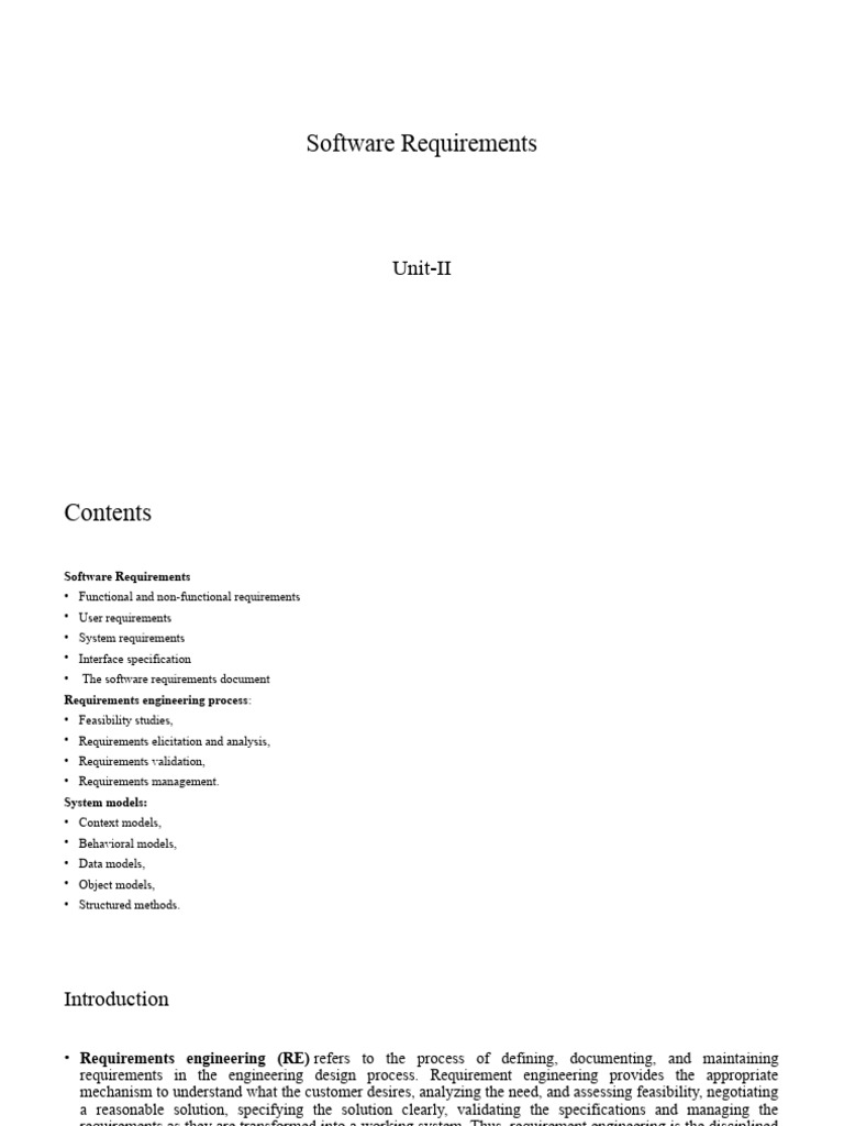 Software Requirements | PDF | System | Conceptual Model