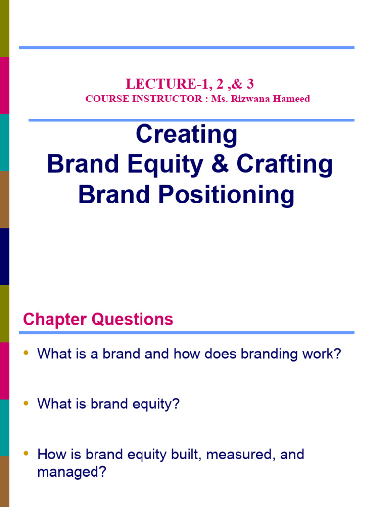 Brand Equity & Positioning | PDF | Brand | Marketing