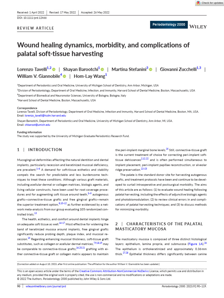 Periodontology 2000 - 2022 - Tavelli | Download Free PDF | Wound ...