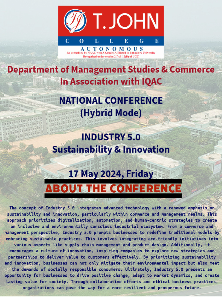 National Conference TJC | Download Free PDF | Sustainability | Innovation