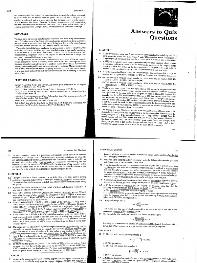 Derivatives Chapter 1 | PDF