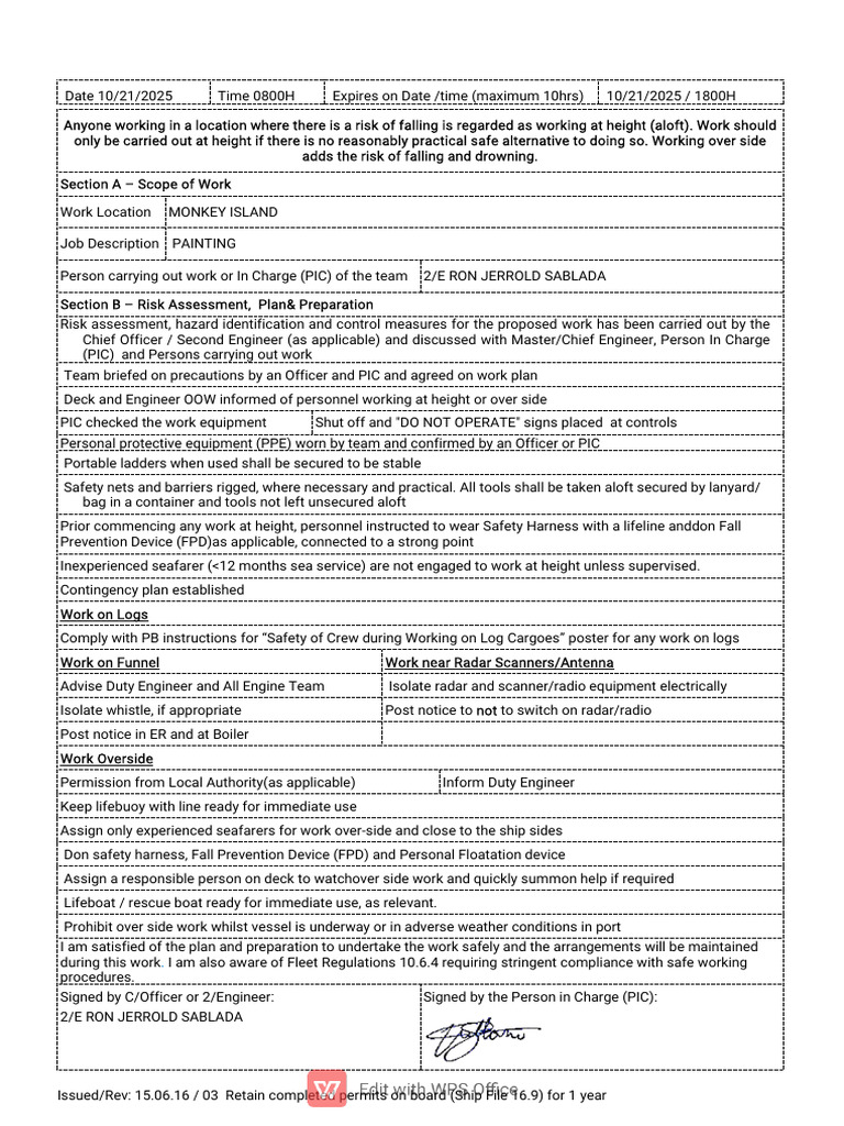 Working Aloft PDF | PDF