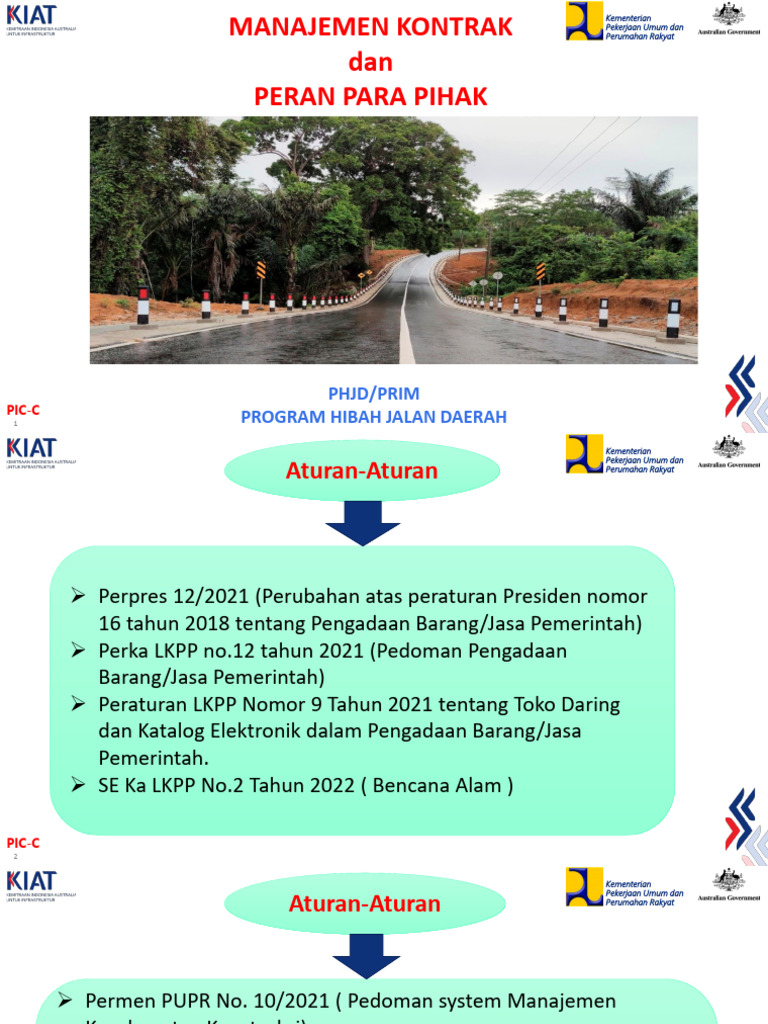 MANAJEMEN KONTRAK Dan PERAN PARA PIHAK-TA | PDF