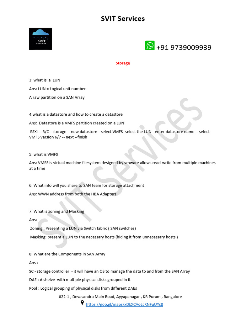 Interview Questions - Storage | Download Free PDF | File System | Computer Data