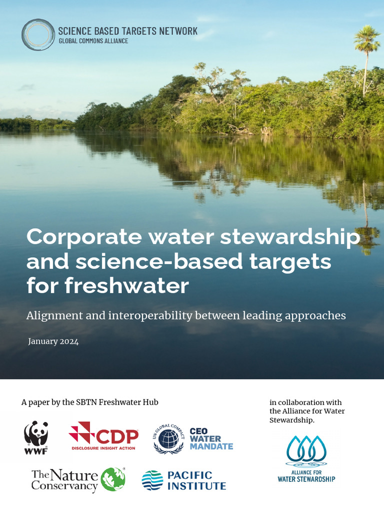Corporate Water Stewardship and Science Based Targets | PDF ...