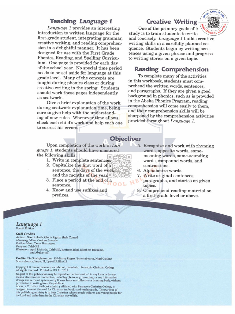 Language 1 Key | PDF