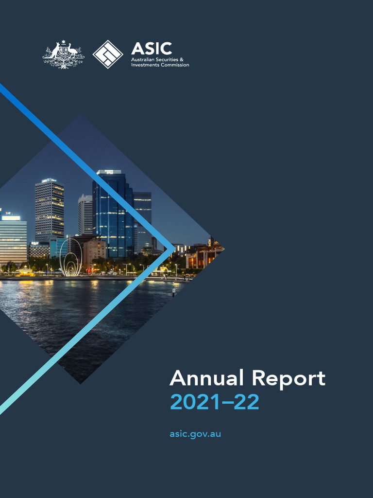 Asic Annual Report 2021 22 - Full | PDF | Regulatory Compliance ...