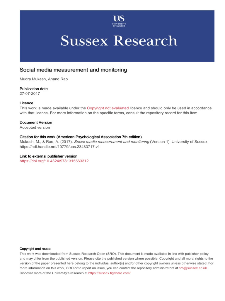 Mukesh and Rao - SMM - 090317 - Final With Tables and Figures | PDF ...