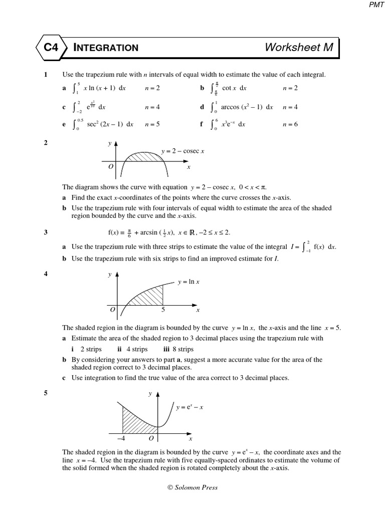 C4 Integration M - Questions | PDF | Analysis | Mathematical Physics