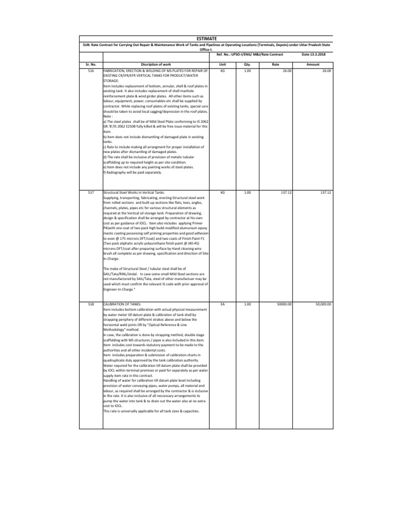SORPT18 - PIPING BOQ - Copy 23 | PDF | Structural Steel | Pipe (Fluid ...