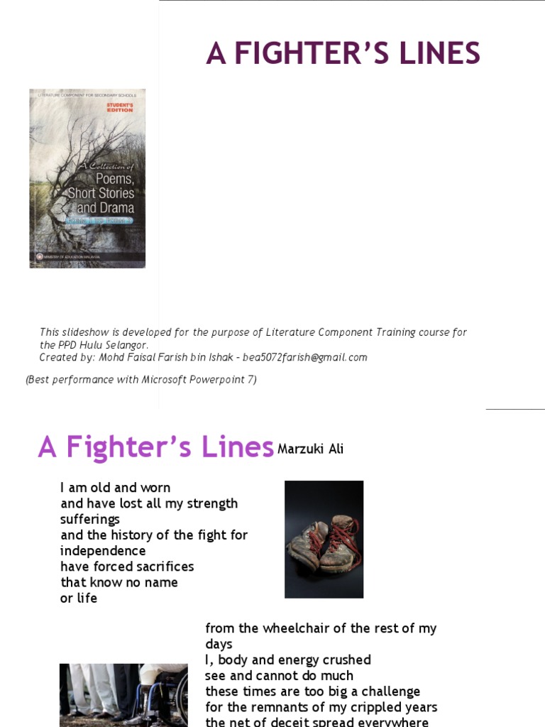 A Fighter's Lines (Poem) | PDF