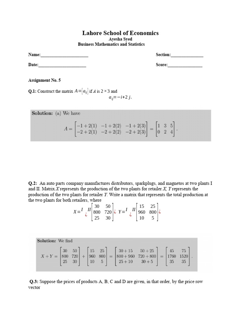 anova table | PDF | Matrix (Mathematics) | Euclidean Vector