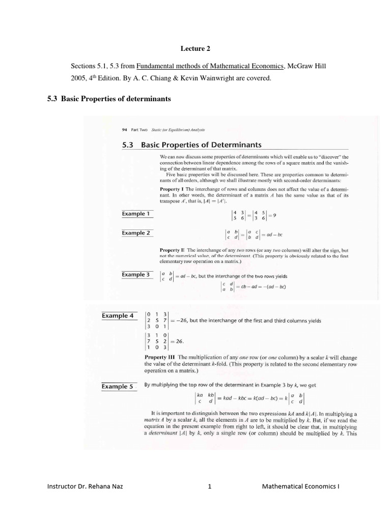 Lec 2 INVERSE OF MATRIXs | PDF | System Of Linear Equations | Equations