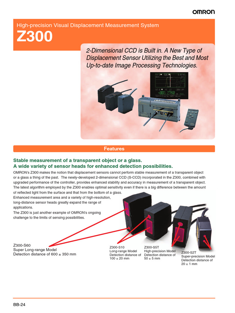 2-Dimensional CCD Is Built In. A New Type of Displacement Sensor ...