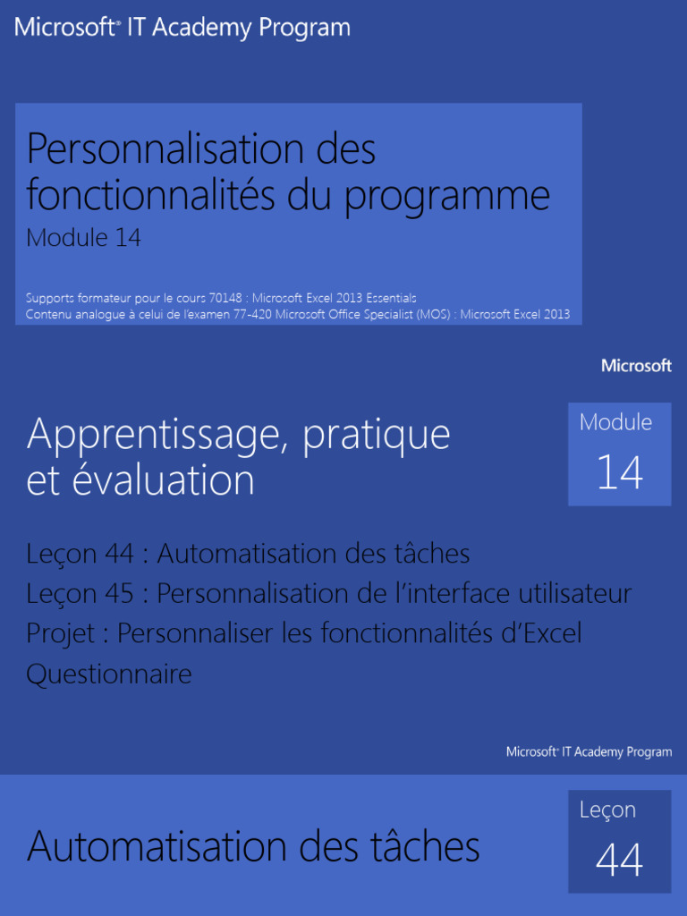Iu Excel Pdf Microsoft Excel Macro Définition 