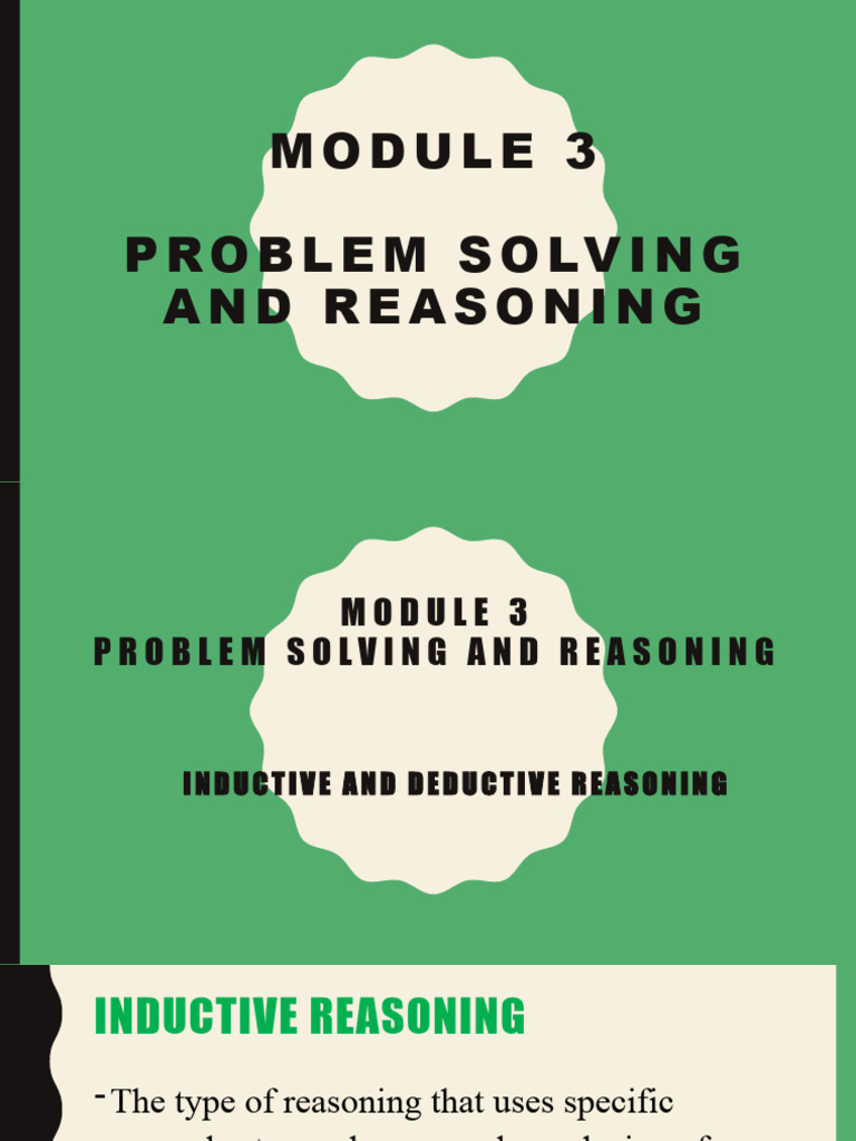 Chapter 3 | PDF | Inductive Reasoning | Reason