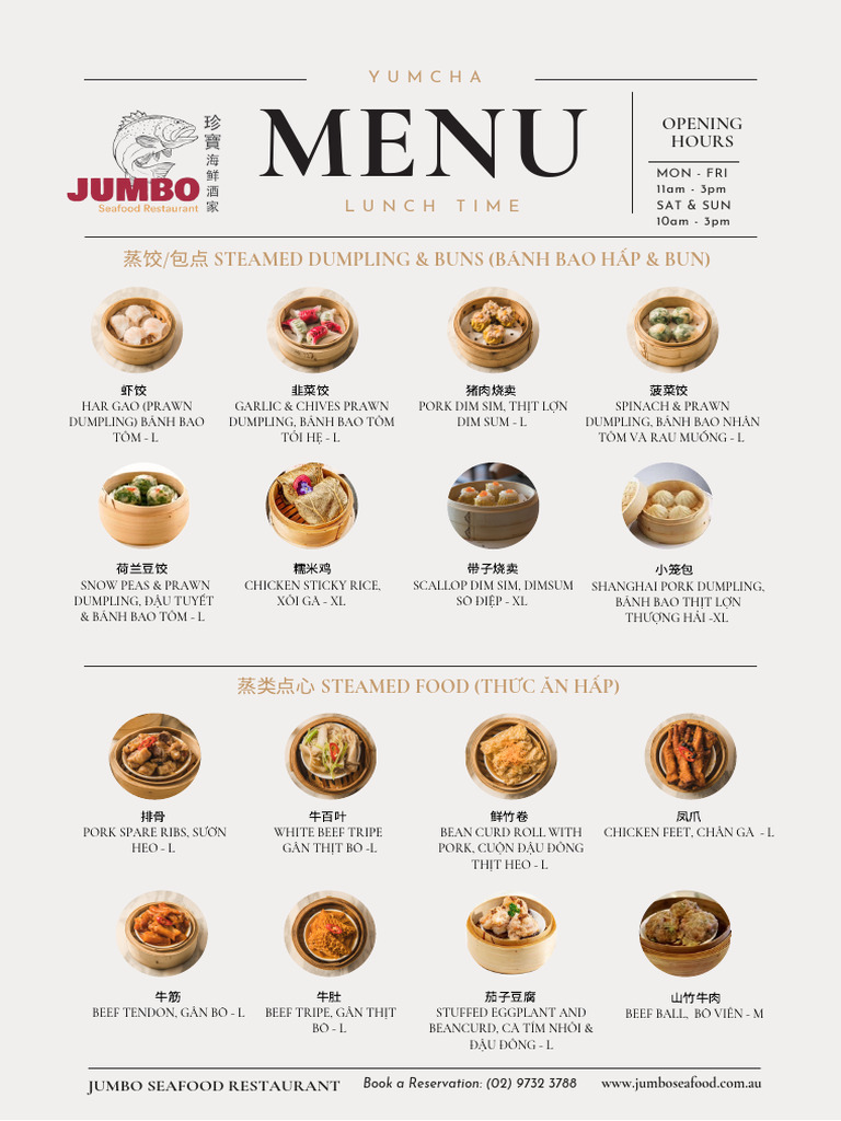 Jumbo Menu Print | PDF