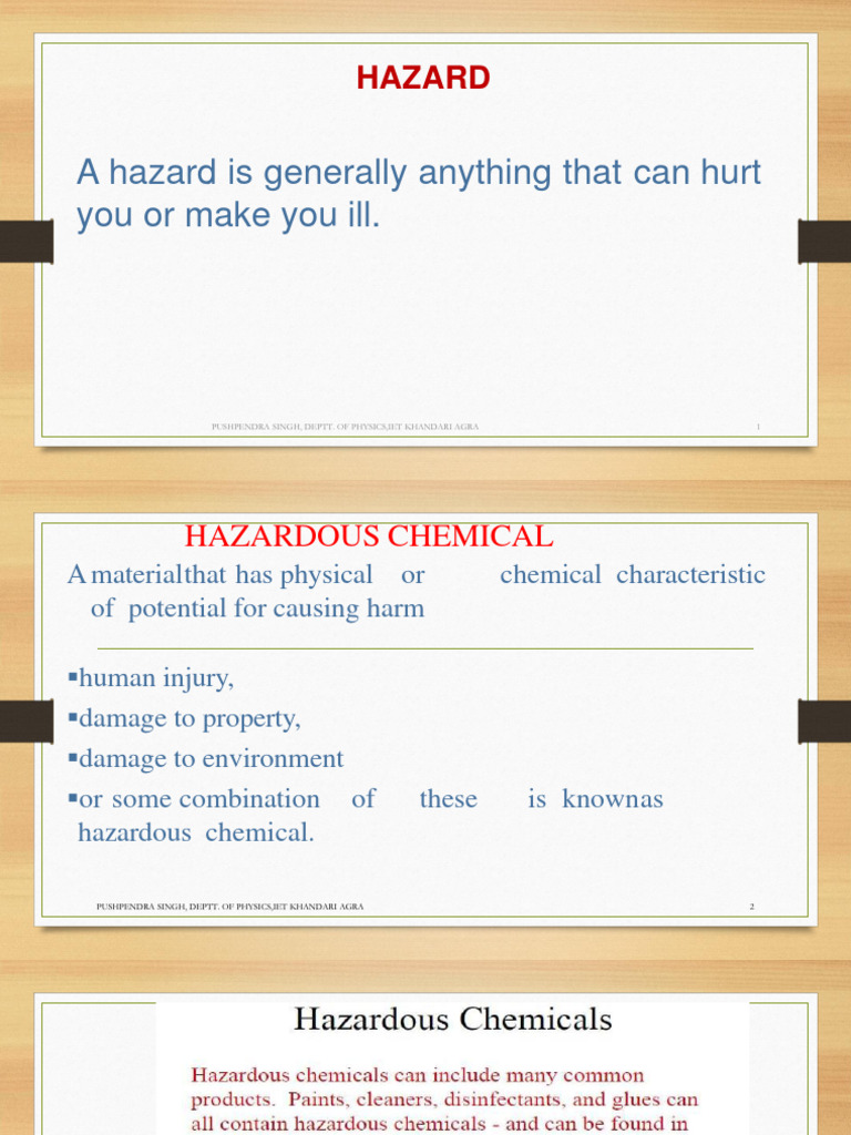 Dangerous Properties of Chemical and Routes of Entry | PDF | Toxicity ...