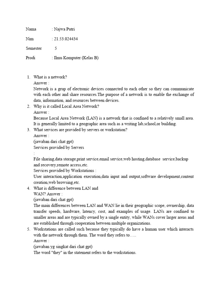 Atma Hayathun Jannah 21.53.025213 Bahasa Inggris | PDF | Computer Network | Computer Data Storage