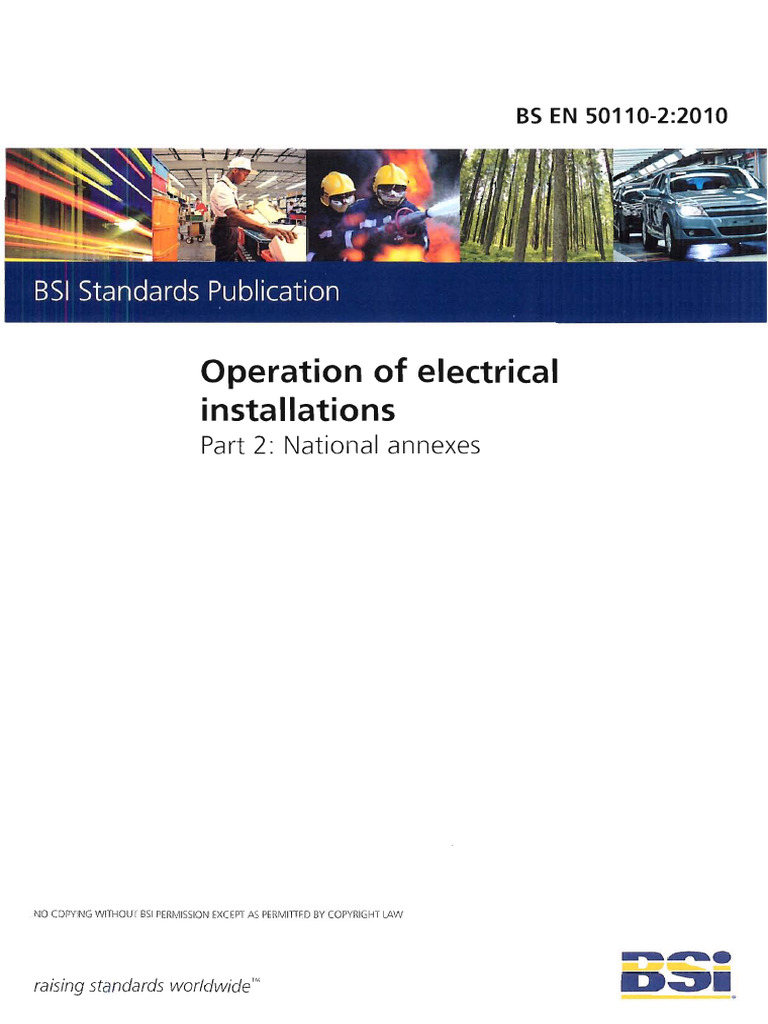 BS en 50110-2-2010 | PDF