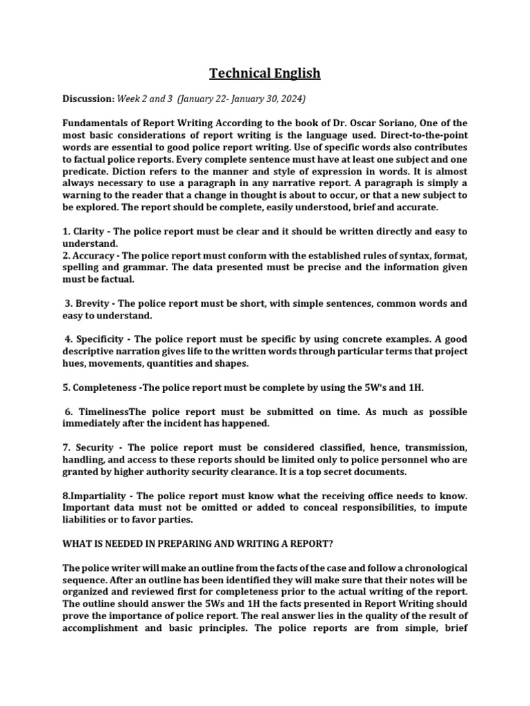 Technical English - Lesson 1 | PDF | Crimes | Crime & Violence