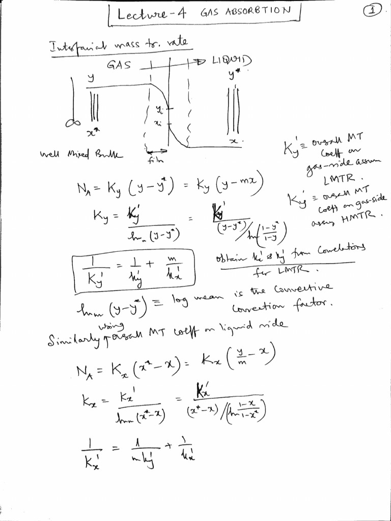 Lec-4 - Gas Absorption | PDF