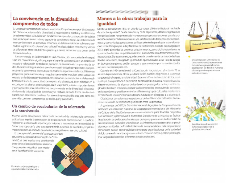 La convivencia en la diversidad - Culturas | PDF