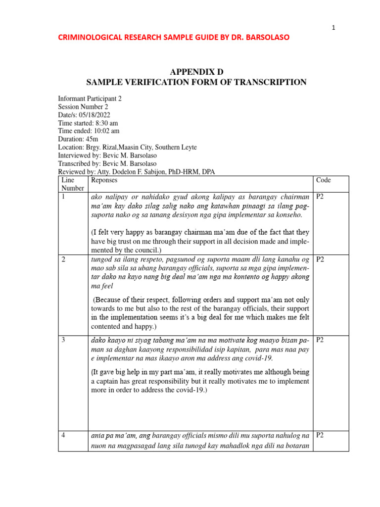 Sample Guide For Coding Etc | PDF | Obedience (Human Behavior ...