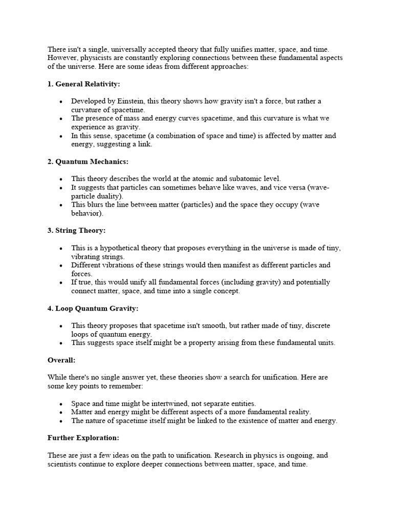 Universal Theory | Download Free PDF | String Theory | Quantum Gravity