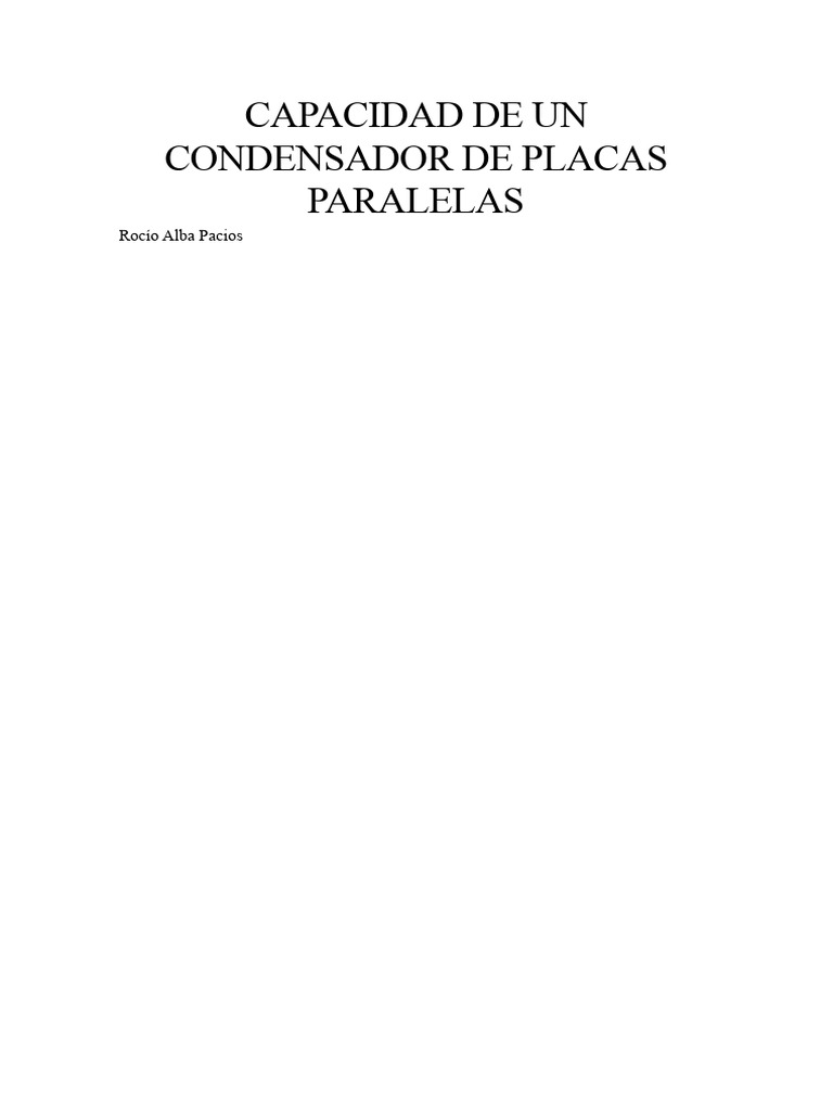 condensador | PDF | Capacidad | Condensador