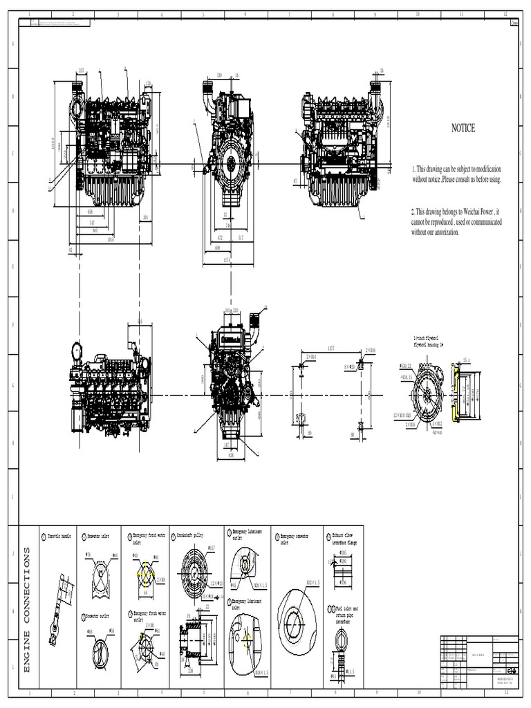 Weichai Drawing Specifications | PDF | Vehicles | Mechanical Engineering