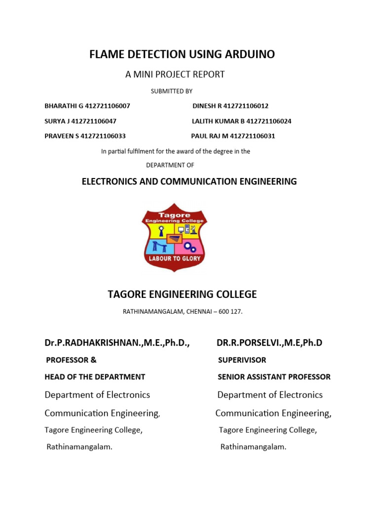 Flame Detection Using Arduino | PDF | Infrared | Electronic Circuits