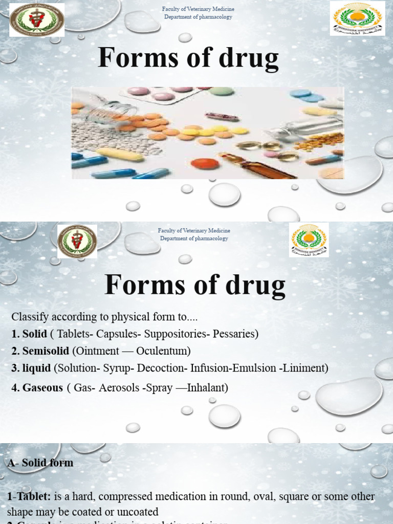 Drug Forms and Administration Routes | PDF | Topical Medication ...