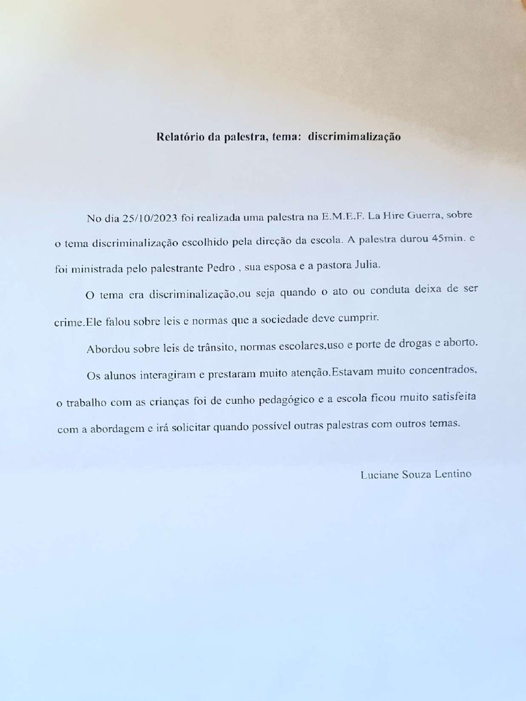 Exemplo de Relatorio | PDF