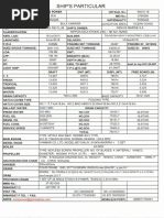 Ship's Particulars | PDF