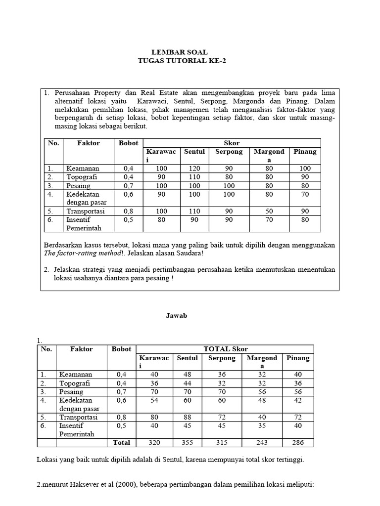 Tugas 2 Manajemen Operasi Jasa | PDF
