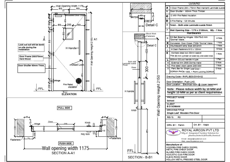 Electrc Room at Upper Basement | PDF | Door | Architectural Elements