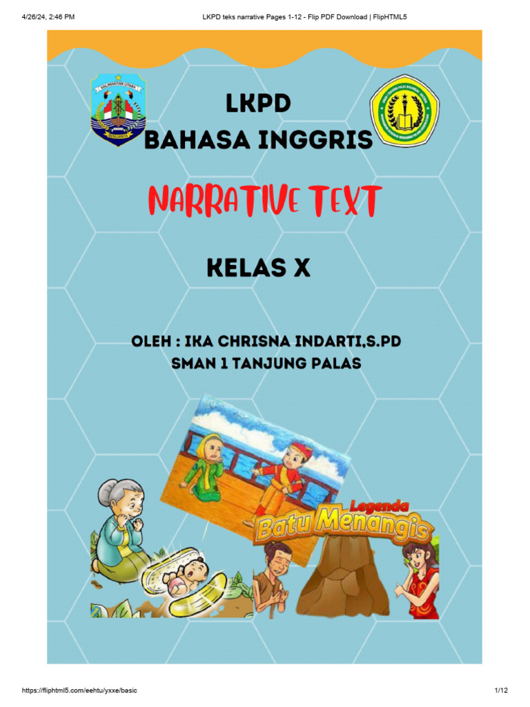 LKPD Narrative Text PDF Download | PDF