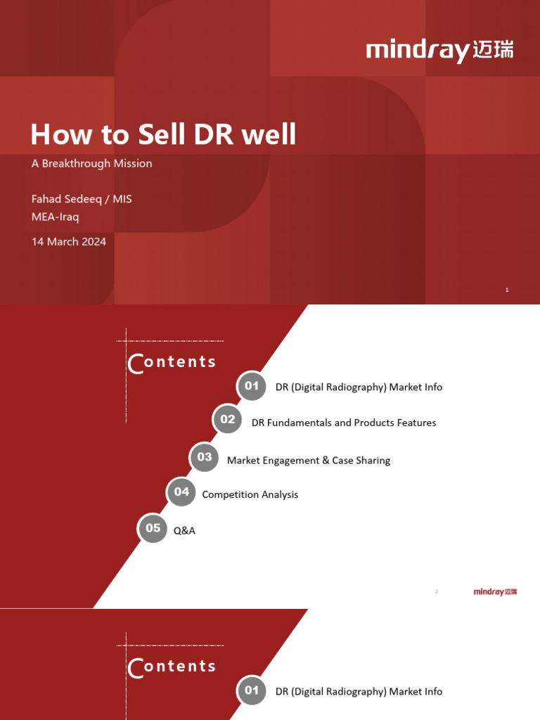 How To Sell DR Well | PDF | Medical Imaging | X Ray