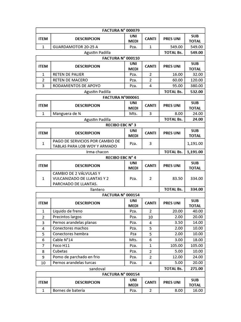 Factura #000079 | PDF