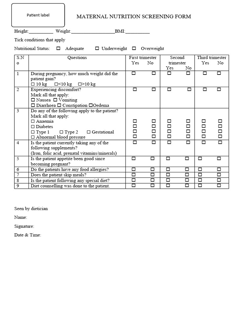 Maternal nutrition assessment Final-1 | PDF | Pregnancy | Foods