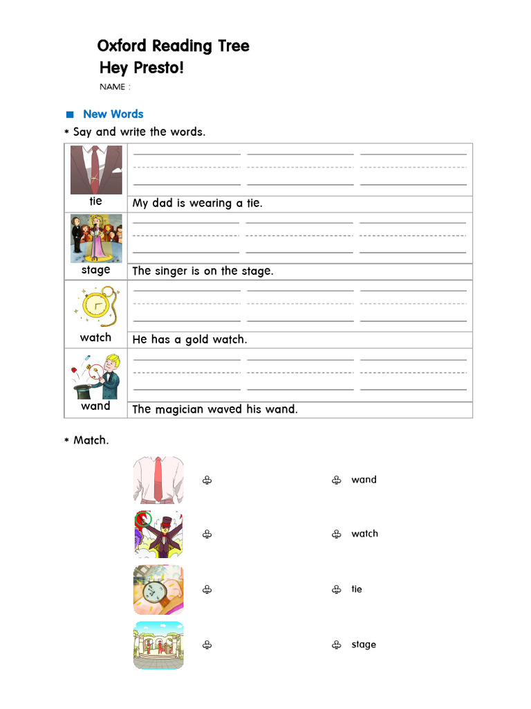 Hey Presto Worksheet | PDF | Poetry | General Fiction