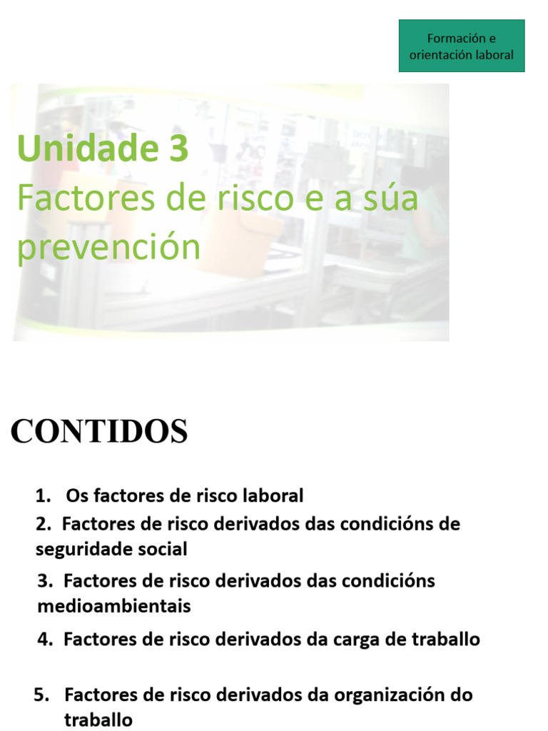Fol 3 Factores de Risco e A Súa Prevención-2022 | PDF