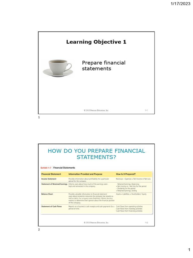 1-Basic Financial Statements | PDF | Retained Earnings | Financial ...