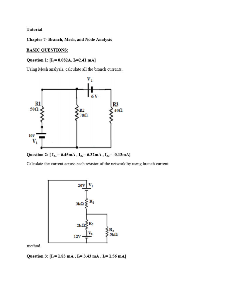 Circuit Analysis Techniques Guide | PDF