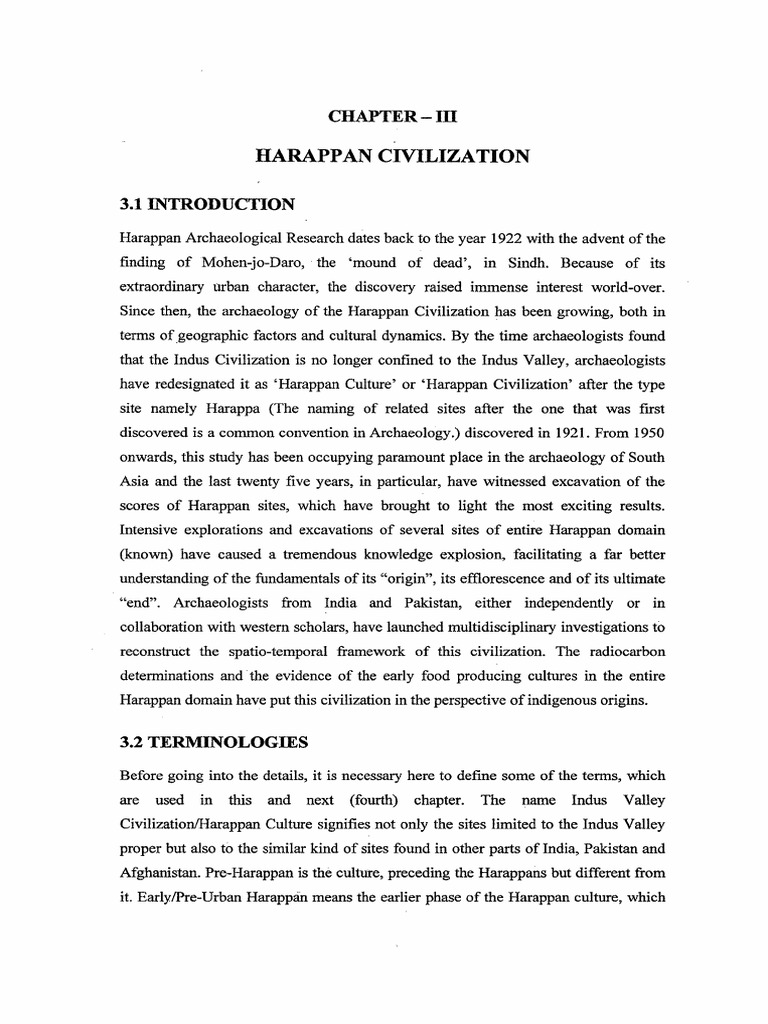 Harappan Civilization Overview | PDF | Fortification