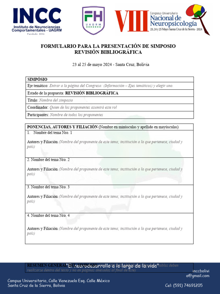 Simposio sobre Neurodesarrollo | PDF